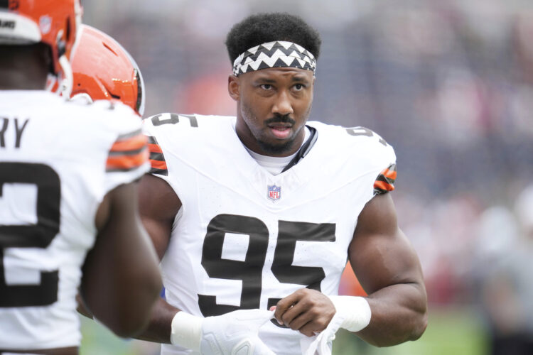 Myles Garrett may miss Browns opener with injury | News, Sports, Jobs ...